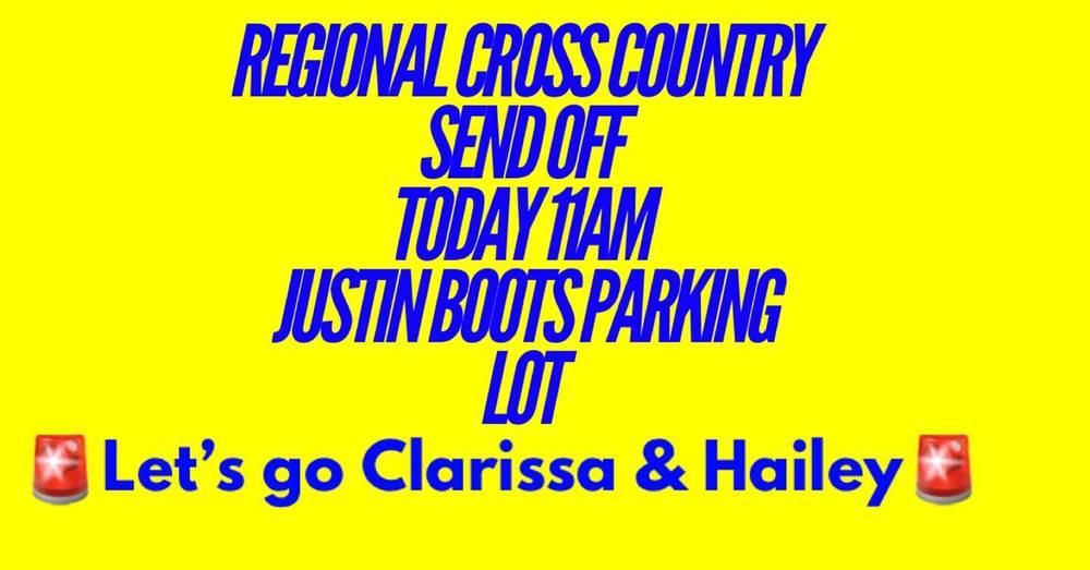 Regional Cross Country Send Off 10 24 Childress ISD